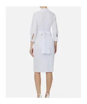 Elisabetta Franchi Wraparound Midi Dress With Embellished Cuffs