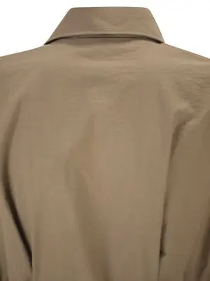 Brunello Cucinelli Short Sleeve Belted Dress - Brown