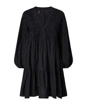 Pinko Embellished Openwork Mini Dress - Black