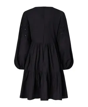 Pinko Embellished Openwork Mini Dress - Black