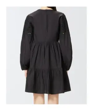 Pinko Embellished Openwork Mini Dress - Black