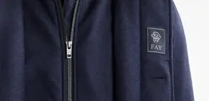 FAY Morning Coat With Welt Pockets And Button Cuffs - Blue