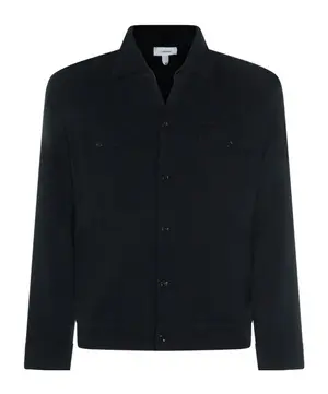 LARDINI Button-up Shirt Jacket - Black