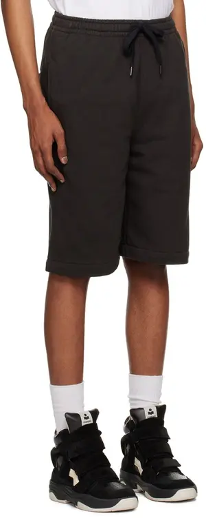 Isabel Marant Étoile Logo Embroidered Drawstring Shorts - Black