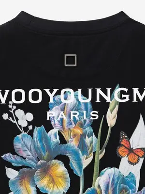 WOOYOUNGMI Floral Back-print T-shirt