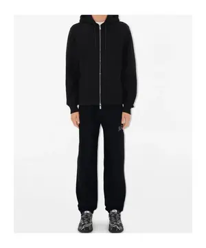 Burberry Logo Printed Jogging Pants - Coal