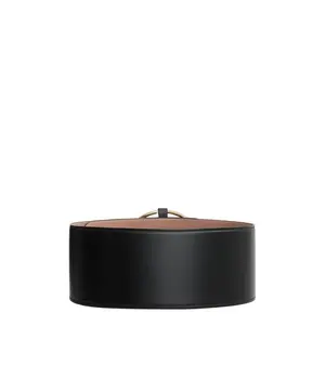Alaïa Wide Belt With Gold Tone Loop Buckle - Black
