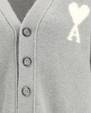 AMI Paris De Coeur Knitted Cardigan