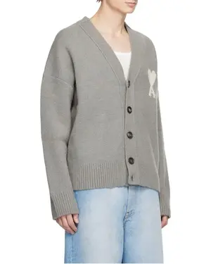 AMI Paris De Coeur Knitted Cardigan