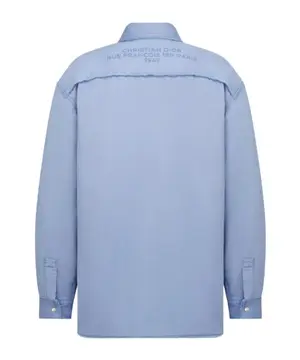 Dior 1947 Logo Embroidered Long-sleeved Overshirt