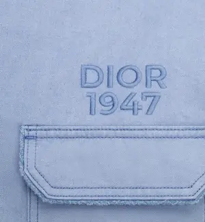 Dior 1947 Logo Embroidered Long-sleeved Overshirt