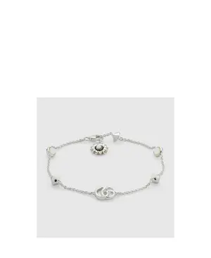 Gucci Gg Marmont Mother Of Pearl Bracelet - Gray