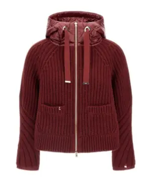 Herno Hooded Panelled Cardigan