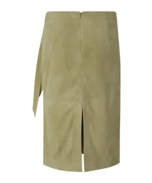 Pinko Suede Midi Skirt