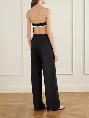 ST. AGNI Striped Wool Jumpsuit