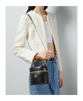Gucci Bamboo Logo Plaque Mini Top Handle Bag