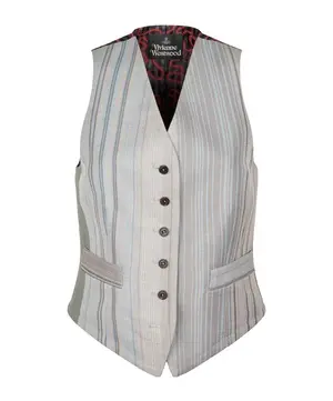 VIVIENNE WESTWOOD Striped Single-breasted Waistcoat