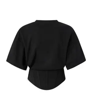 Pinko Short Sleeve T-shirt With Corset Detail
