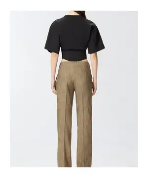 Pinko Short Sleeve T-shirt With Corset Detail