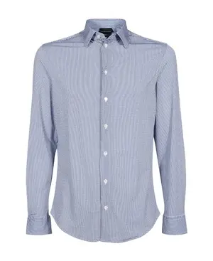 Emporio Armani Micro-pattern Long-sleeve Shirt