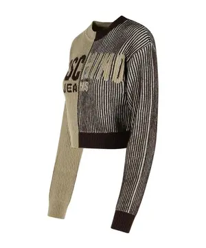 Moschino Long Sleeve Blended Sweater - Black