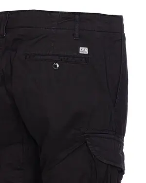 C.P. COMPANY Stretch Sateen Ergonomic Cargo Pants - Black