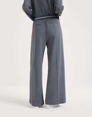 Brunello Cucinelli High-waist Pleated Trousers With Elasticated Waistband