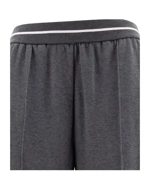 Brunello Cucinelli High-waist Pleated Trousers With Elasticated Waistband
