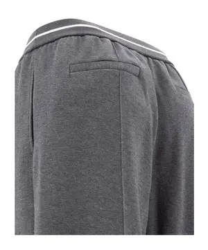 Brunello Cucinelli High-waist Pleated Trousers With Elasticated Waistband