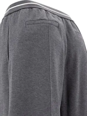 Brunello Cucinelli High-waist Pleated Trousers With Elasticated Waistband