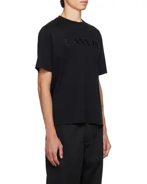 LANVIN Logo Embroidered Crewneck T-shirt