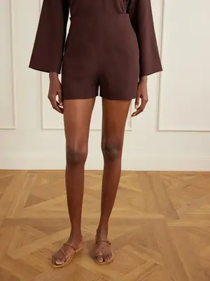 Tove Poplin Shorts - Red