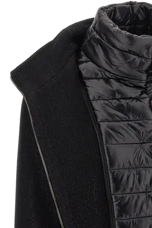 Herno Zigzag-weave High Neck Coat