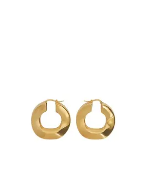 JIL SANDER Hoop Earrings - Golden