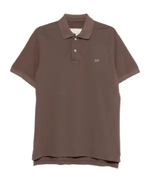 ERL Logo Knit Polo Shirts - Brown
