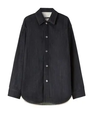 JIL SANDER Curved Hem Denim Shirt