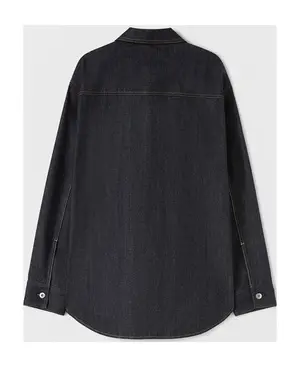 JIL SANDER Curved Hem Denim Shirt
