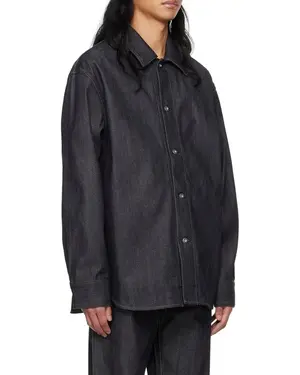 JIL SANDER Curved Hem Denim Shirt
