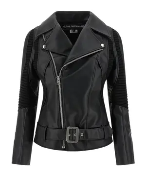 Junya Watanabe Paneled Leather Zip-up Jacket