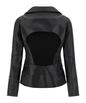 Junya Watanabe Paneled Leather Zip-up Jacket