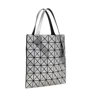 Issey Miyake Geometric Paneled Shoulder Bag - Silver