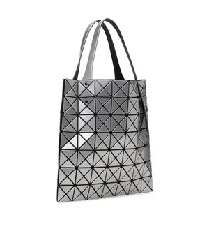 Issey Miyake Geometric Paneled Shoulder Bag - Silver