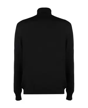 Kiton Knitted Turtleneck Jumper - Black