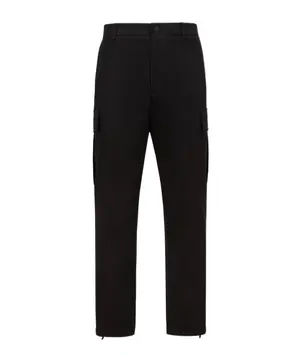 Moncler Logo Patch Cargo Pants - Black