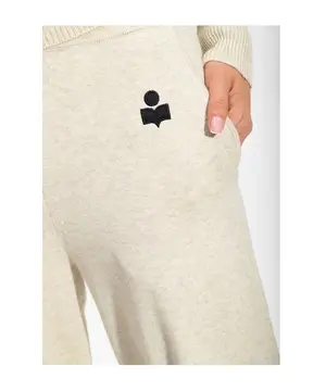 Isabel Marant Étoile Kira Drawstring Trousers - Lightgrey