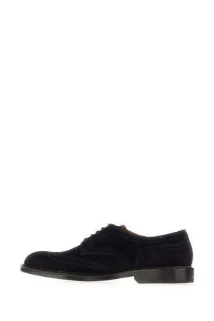 DOUCAL'S Suede Brogue Detail Oxford Shoes
