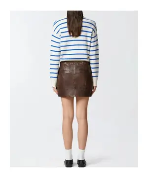 Pinko Leather Mini Skirt