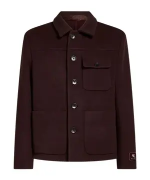 Etro Wool And Cashmere Jacquard Overshirt