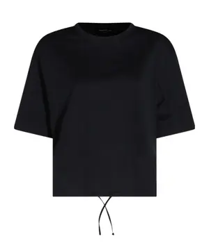 Fabiana Filippi Crewneck T-shirt With Drawstring Hem