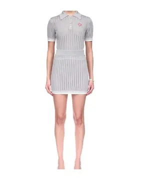 Casablanca Ribbed Knit Mini Skirt